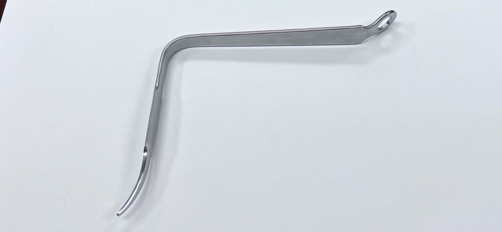 HOHMANN RETRACTOR, BENT, NARROW - American Surgical Specialties Company